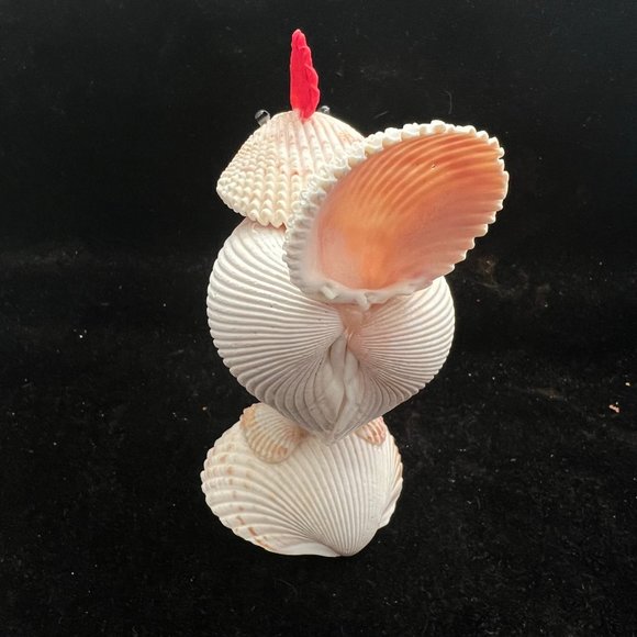 G Gwen | Accents | Sea Shell Rooster Bird Art Sculpture Farmhouse Boho ...